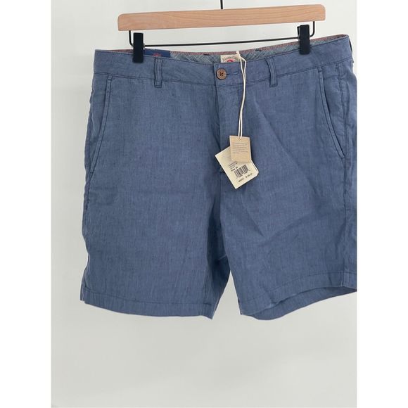Faherty | Shorts | Faherty Shorts Tradewinds Men 33 Linen Blend Blue ...